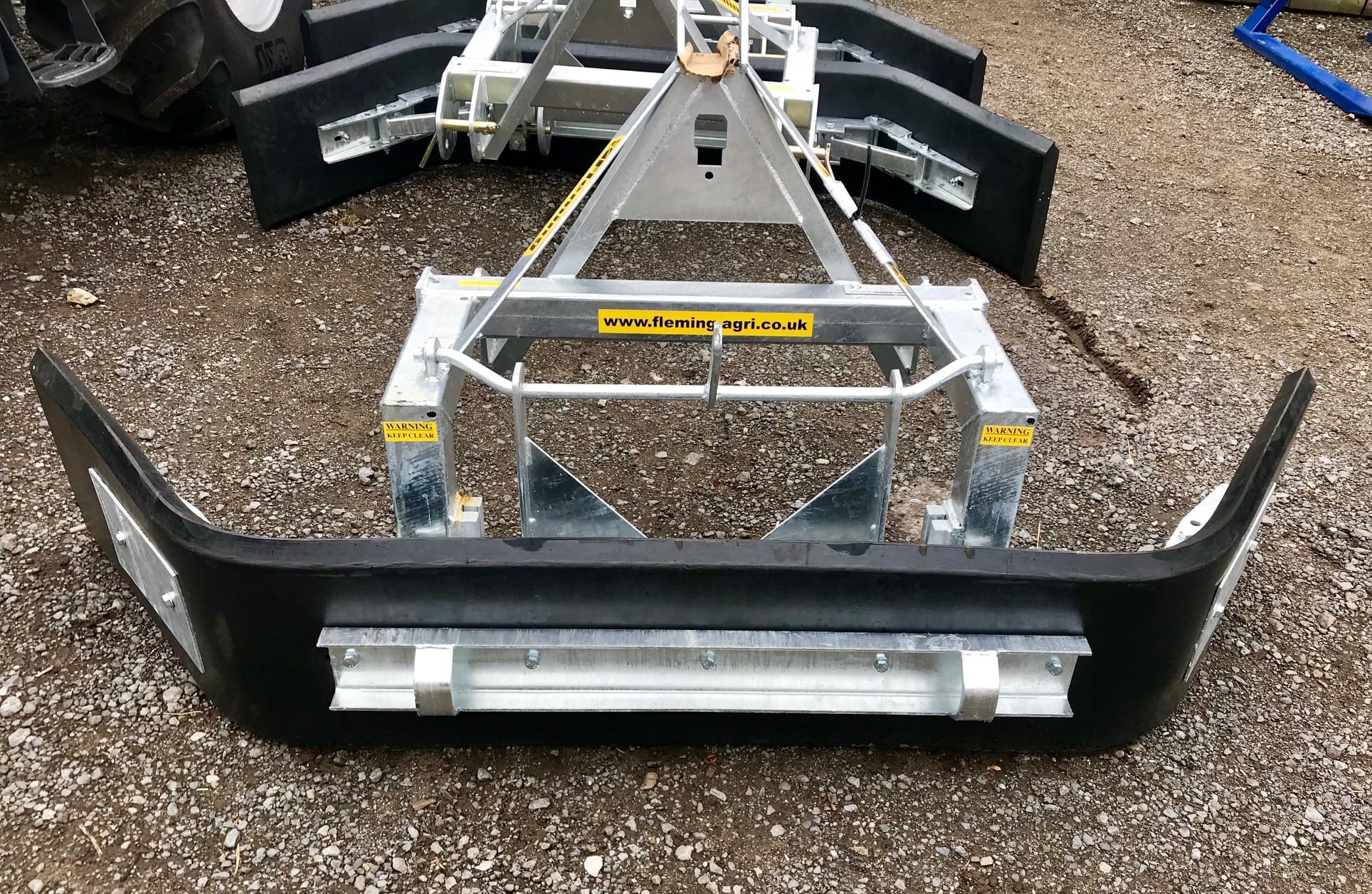 Fleming Flexi All Rubber Scraper Galvanised Finish | BORDER PLANT SALES LTD